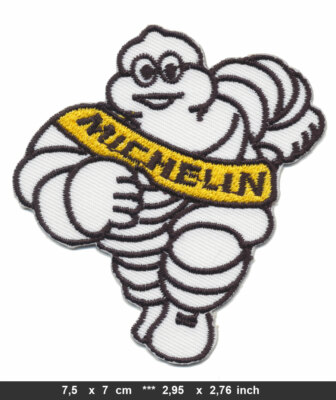 MICHELIN Patch Embroidered Sew Iron Cars Motorsports Racing Tire Rubber ...