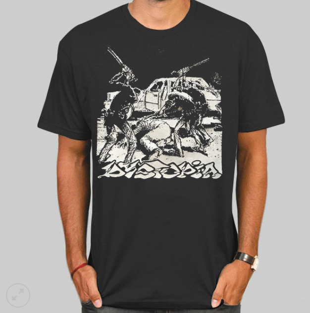 Rare Dystopia Band Music Short Sleeve Gift Black All size Shirt | eBay