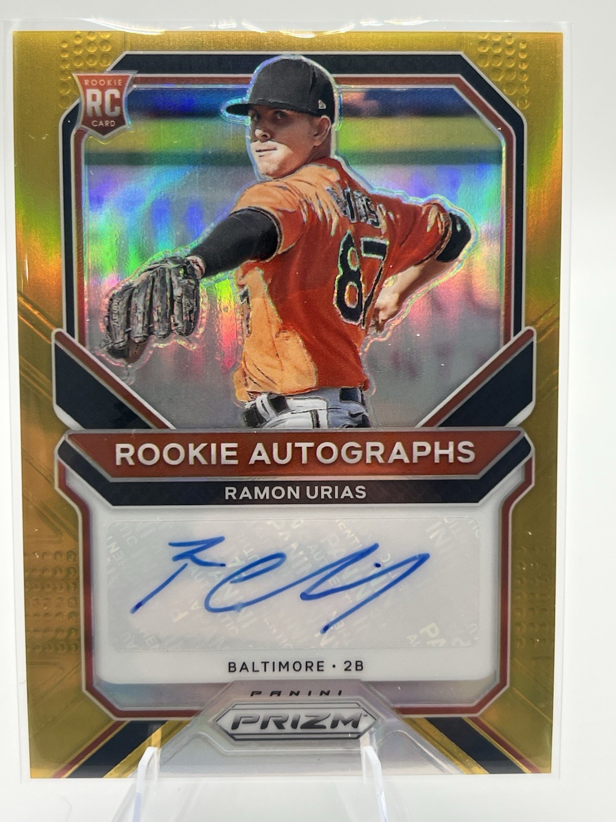 2021 Panini Prizm - Rookie Autographs Ramon Urias #RA-RU Gold Prizm SP ...