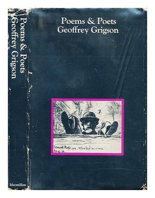 GRIGSON, GEOFFREY (1905-1985) Poesie e poeti 1969 prima edizione ...