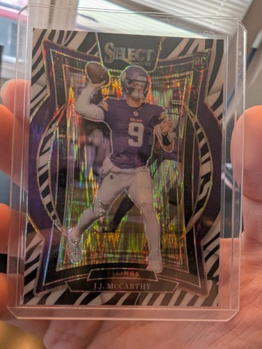 2024 Panini Select SSP 💎💎 Zebra SHOCK J.J. McCarthy Rookie🔥🔥 | eBay