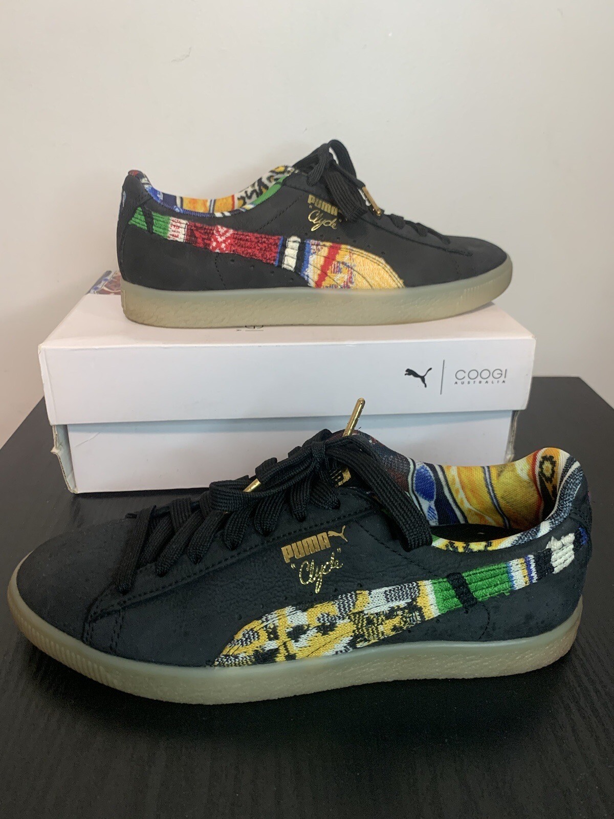 Size 8.5 - PUMA Clyde FS x Coogi Black 2017, A2 - Gem