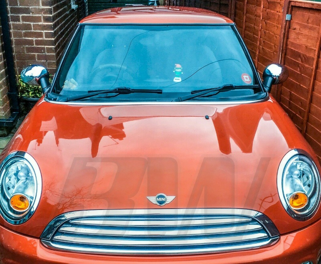 MK2 MINI CHROME WING MIRROR COVERS COOPER S ONE CLUBMAN JCW R56 06-13 ...