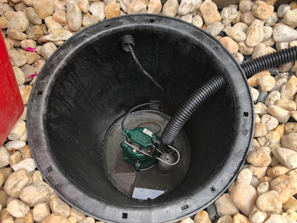 18"x24" Heavy Duty Perforated Sump Basin Crock for Collect Rain Water ...