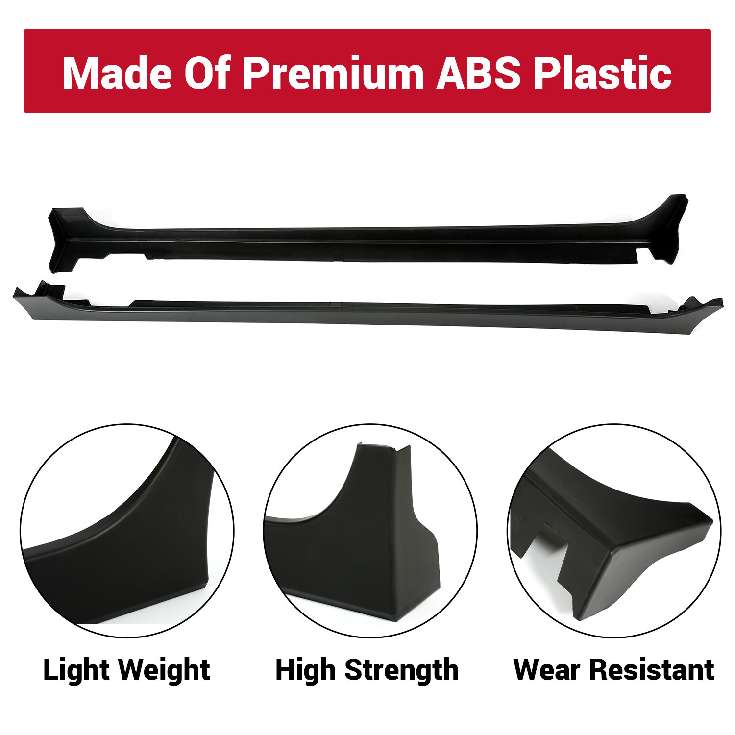 Pair Side Skirts Extensions Rocker Panel For 13-15 Nissan Altima JDM ...