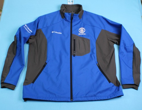 CBS Sports Logo COLUMBIA TITANIUM Blue/Black Men's Jacket Size XXL | eBay