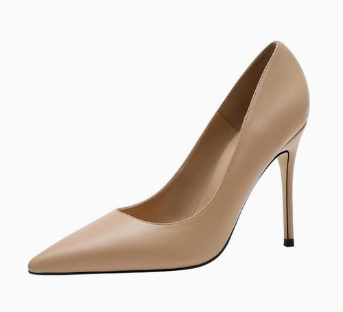 Sexy Women Pumps Pointed Toe Stiletto Heels Evening Dress Basic Shoes ...