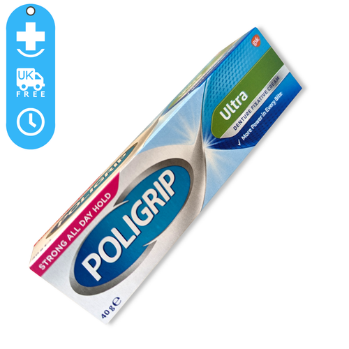 POLIGRIP Ultra MILD MINT taste 40g denture fixing adhesive original ...