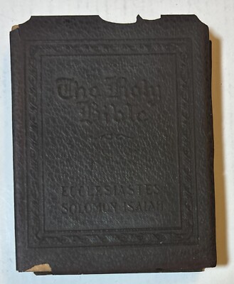 The Holy Bible Ecclesiastes Solomon Isaiah Little Leather Library | eBay