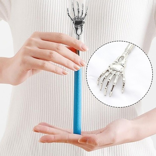 Stainless Steel Back Scratcher Telescopic Back Itch Scratcher For Old ...