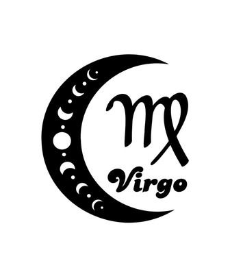 Virgo Horoscope Zodiac Black Decal Sticker | eBay