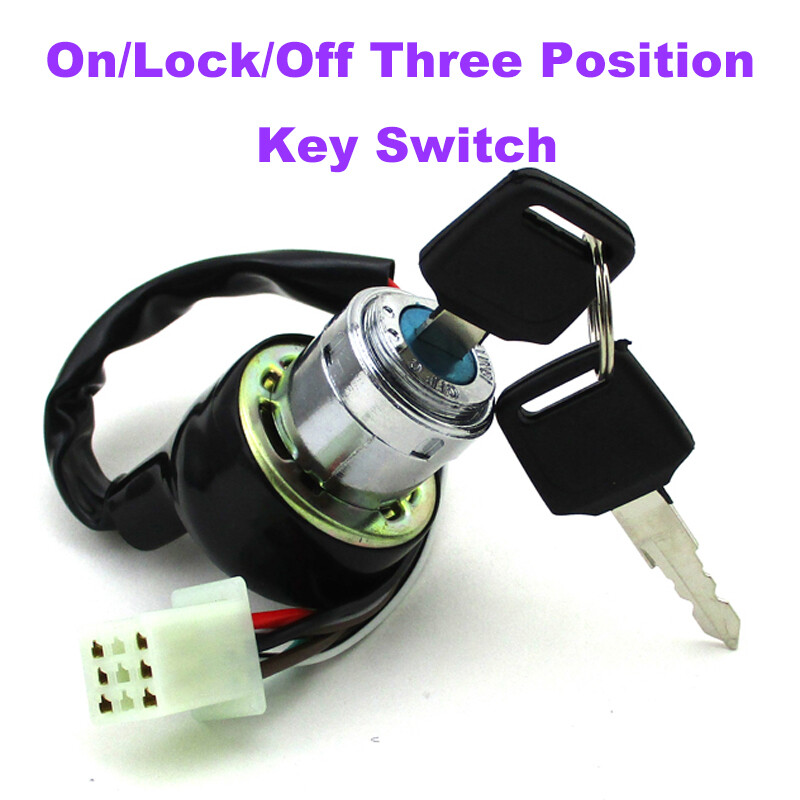 On/Lock/Off Three Position Key Switch For Kazuma Meerkat 50 50cc ATV ...
