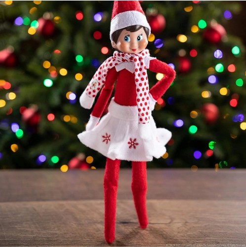 NEW Elf on the Shelf Claus Couture Snowflake Skirt & Scarf Set - Girl ...