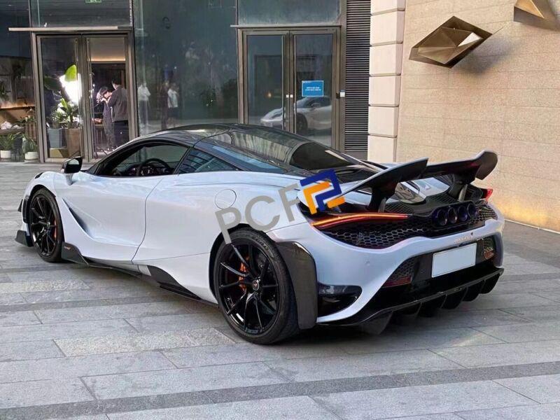 Upgrade 765LT Half carbon fiber body Kit Side Skirt Fits For Mclaren ...
