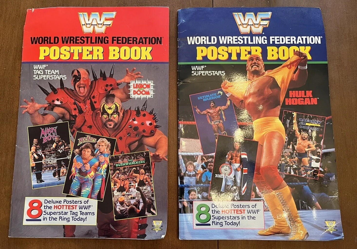 Vintage WWF World Wrestling Federation Poster Book Lot Legion Of Doom ...