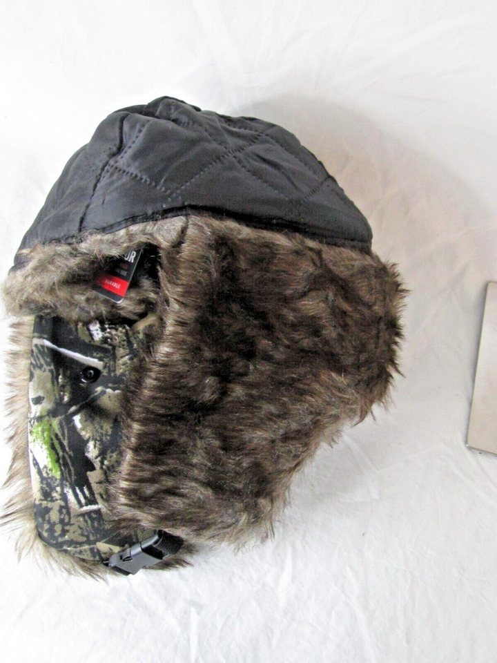 Woodland Realtree Camouflage Aviator Trapper Winter Hat Lined Cap Tru ...