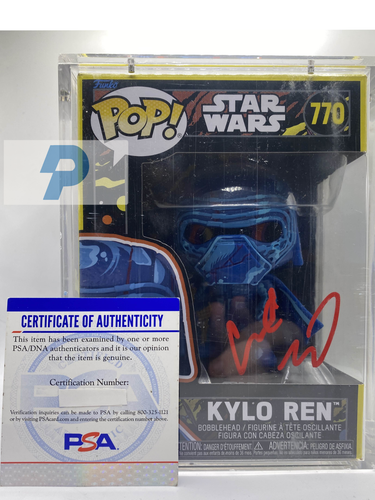 ⚡Adam Driver Signed Star Wars Kylo Ren 770 Funko Pop PSA Sticker w/ Pop ...