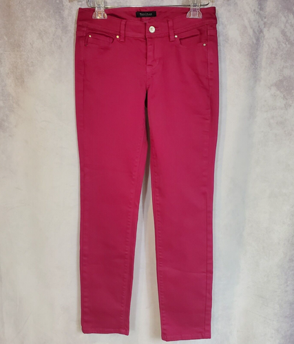 WHITE HOUSE BLACK MARKET Slim Ankle Jeans Denim Pants RASPBERRY PINK ...