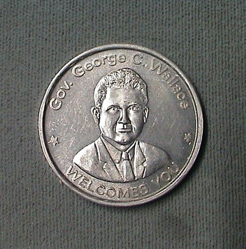 Vintage Alabama Governor George Wallace Token Star Vacation Land State ...
