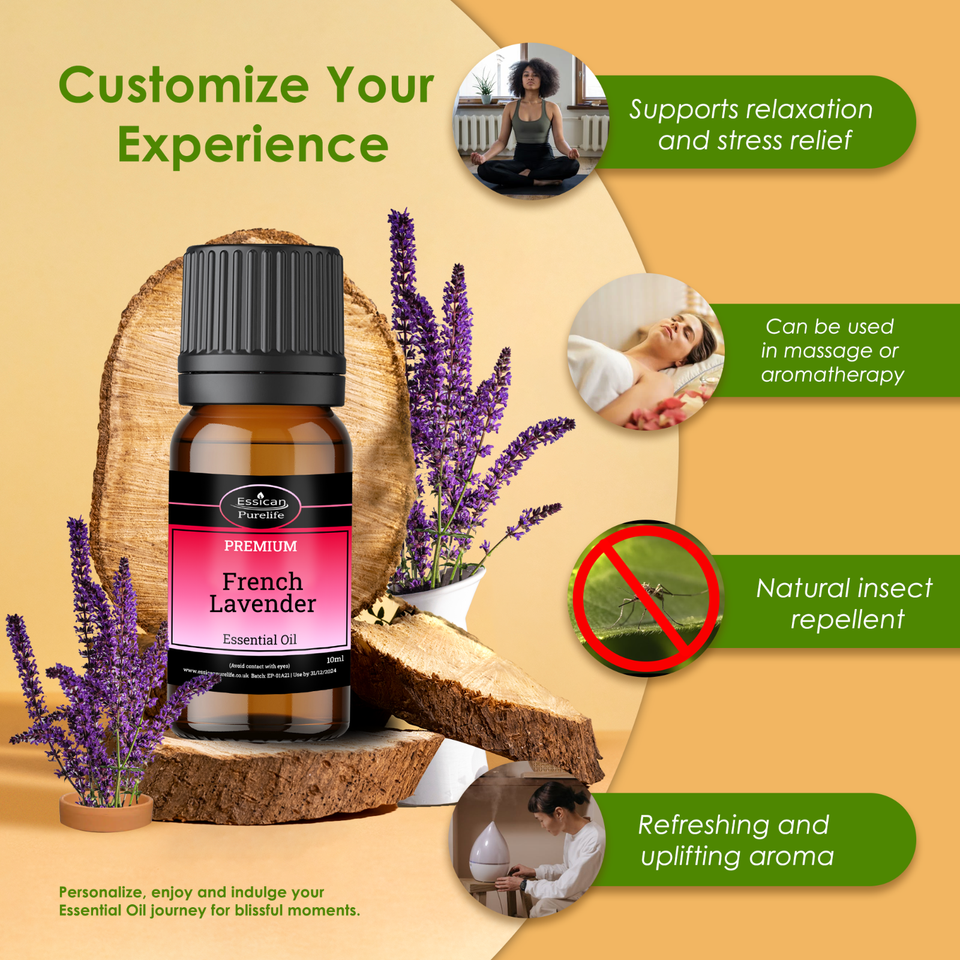 LAVENDER (French) Essential Oil Certified 100% Pure & Natural 50ml ...