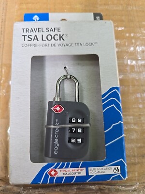 New Black TSA 002 Secure Luggage 3 Dial Combination Lock | eBay