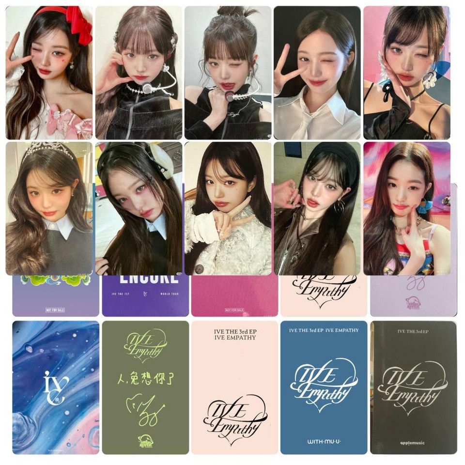 Kpop IVE IZONE Wonyoung Autograph Photocard Fanmade Album Photo Cards ...