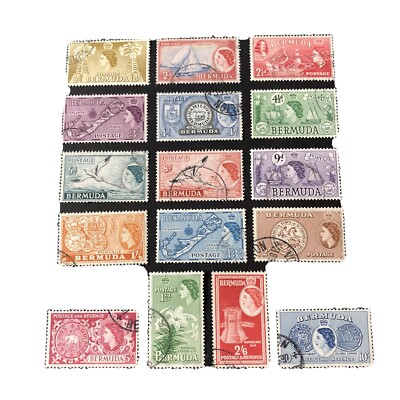 BERMUDA, SCOTT # 143+145-147(3)+149-156(8)+158-161(4)1953-58 QE2 ...