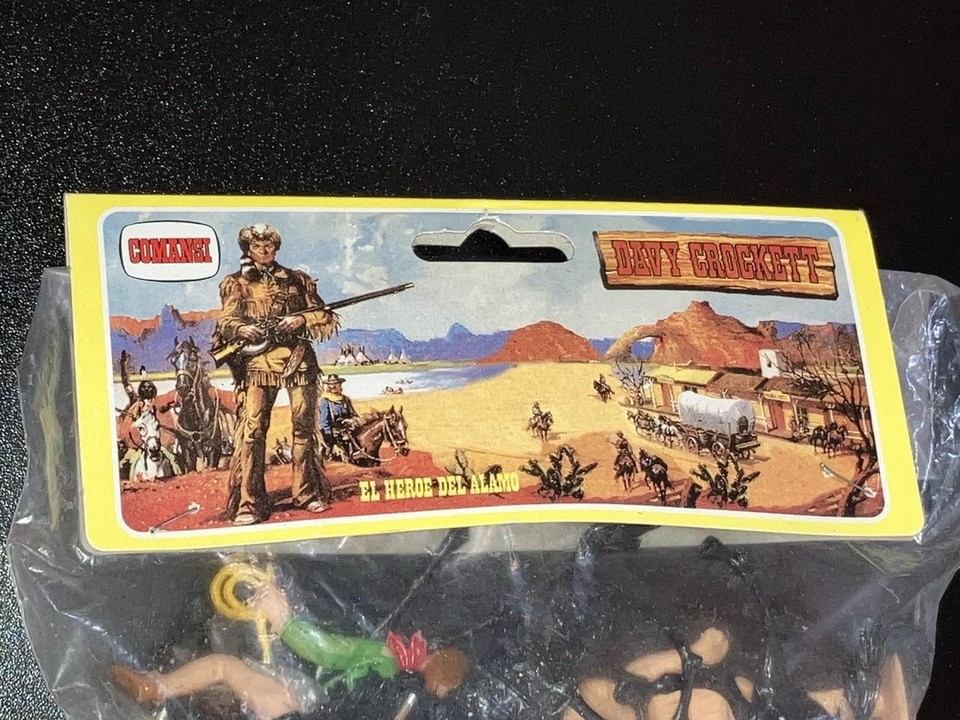 Rare Vintage Davy Crockett The Hero Of The Alamo Plastic Toy Set MIP ...