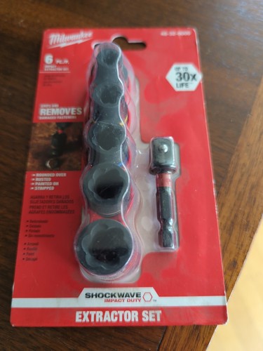 Milwaukee 48-32-8000 Shockwave Impact Extractor Set | eBay