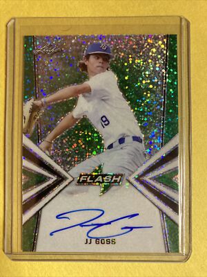 JJ Goss 2019 Leaf Flash On-Card Auto Green /15 BA-JJG Tampa Bay Rays | eBay