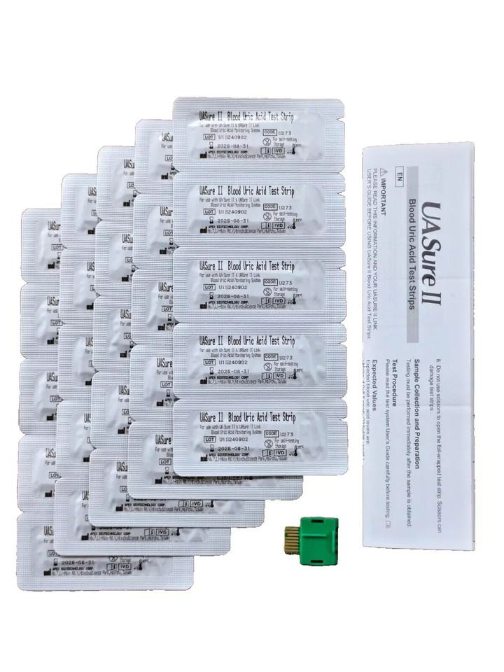 UASure II Blood Uric Acid Test Kit Meter for Uric Acid Home Gout ...