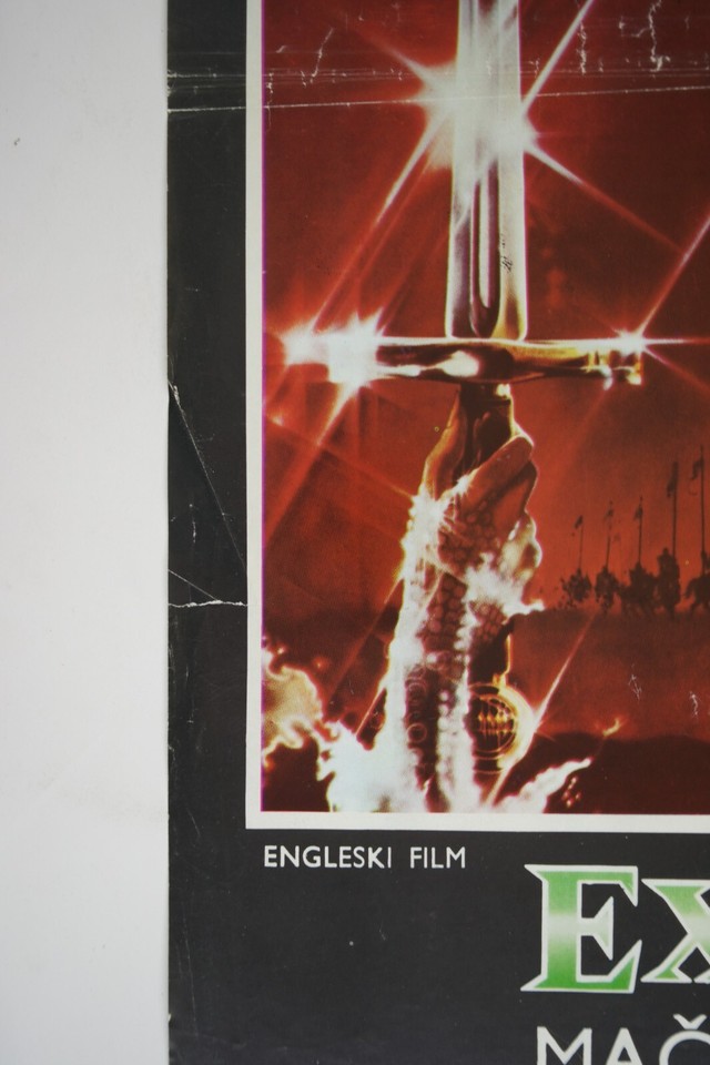 EXCALIBUR Original xYU movie poster 1981 NIGEL TERRY as KING ARTHUR ...