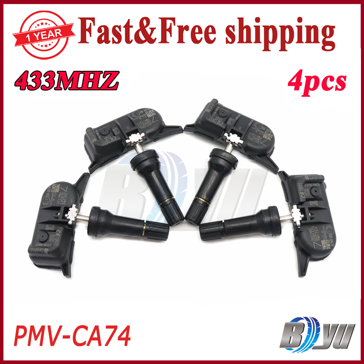 Set of 4pcs TPMS 40700-5ZH0A PMV-CA74 Tire Pressure Sensor For Nissan ...