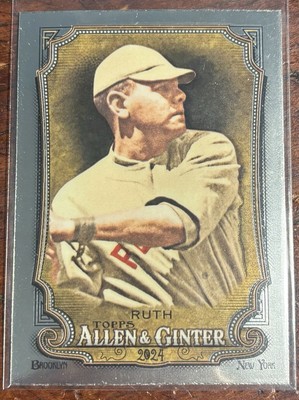 2024 Topps Allen & Ginter Babe Ruth CHROME BASE #198 Red Sox | eBay