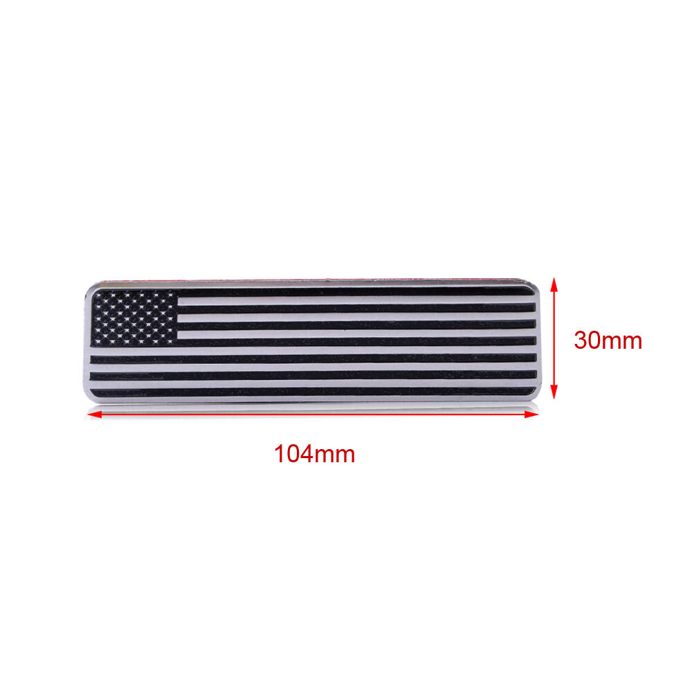 2X Car Sticker 3D Metal USA American Flag Auto Emblem Badge Decal ...