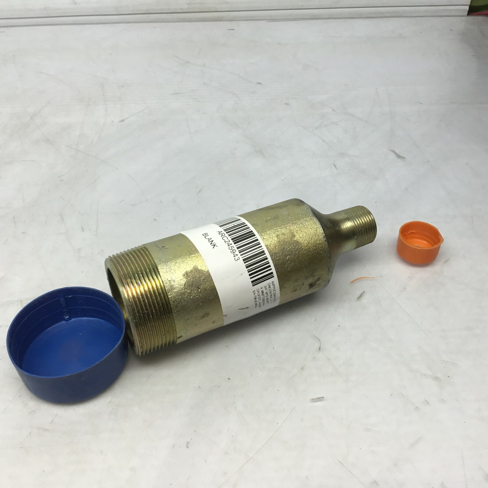 CONCENTRATE SWAGE NIPPLE REDUCER 2" x 3/4" Galvanized Steel ASME SA-106 ...