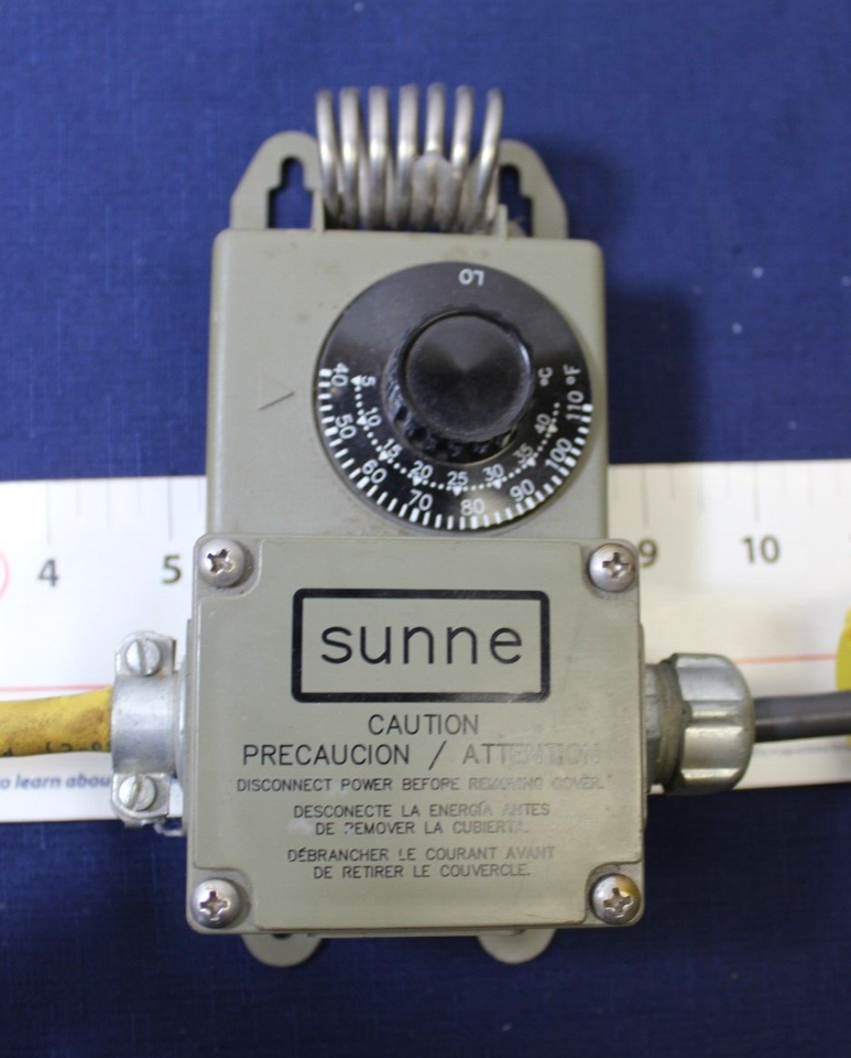 Temperature Switch Freeze Protection Sunne Controls Thermostat Range 40 ...
