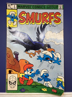 Peyo Smurfs Bird Smurf Beak Marvel Comics Group Comic Book 1982 Vol. 1 ...