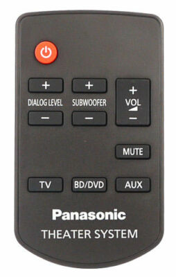 Genuine Panasonic Sound bar Remote Control SC-HTB65 SA-HTB65 SC-HTB170G ...