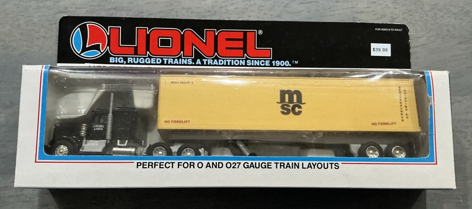 Lionel “MSC” Intermodal Tractor -Trailer | eBay