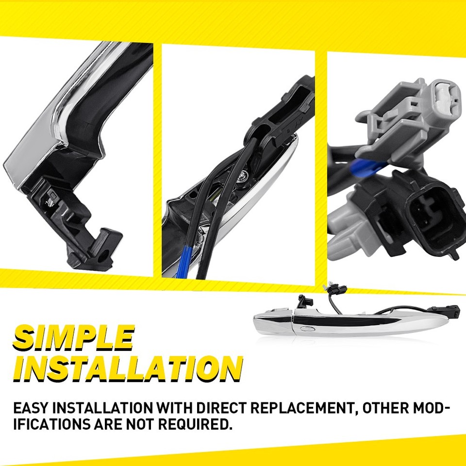 Left Side Driver Exterior Door Handle For 2015 2016 2017 2018 2019 ...