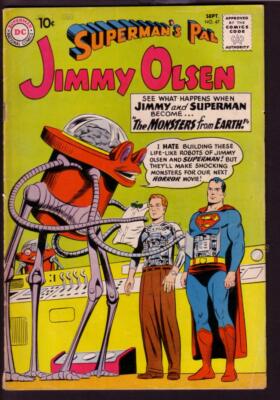 SUPERMAN'S PAL JIMMY OLSEN #47 1960 ROBOTIC PULP COVER VG | eBay