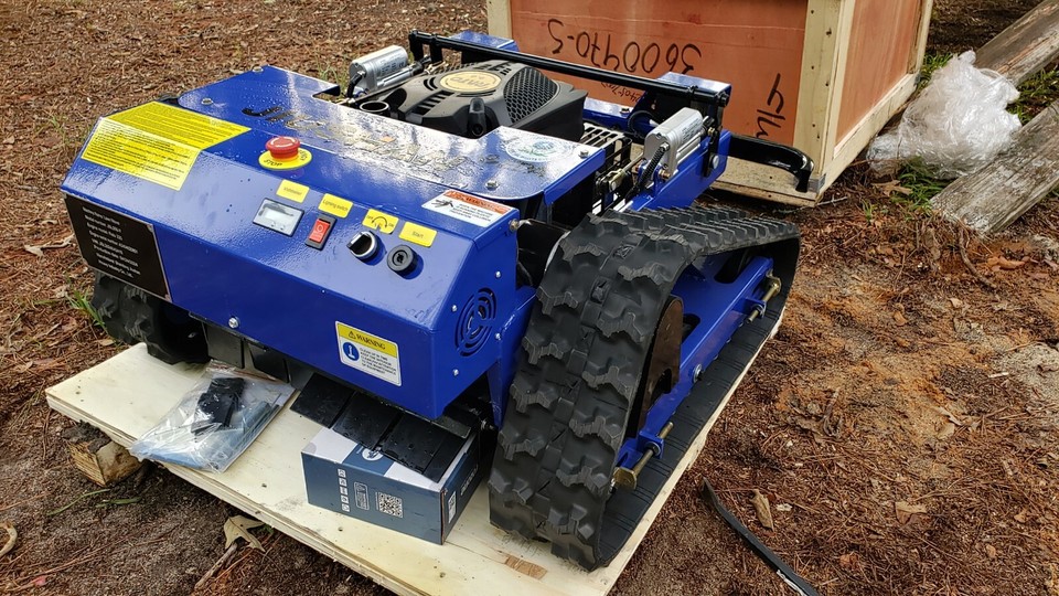 Automatic Lawn Mower Remote Control Field Grass Cutter Weeding EPA ...