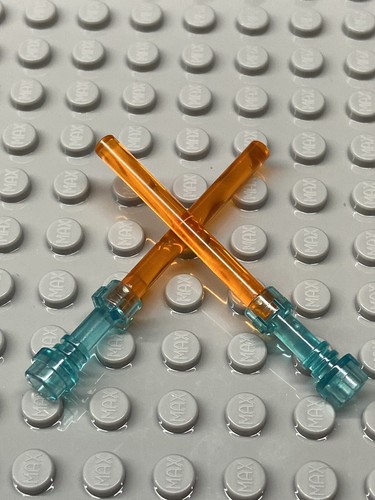 Lego Star Wars Trans Orange Lightsaber Blade Weapon Minifigure x2 | eBay