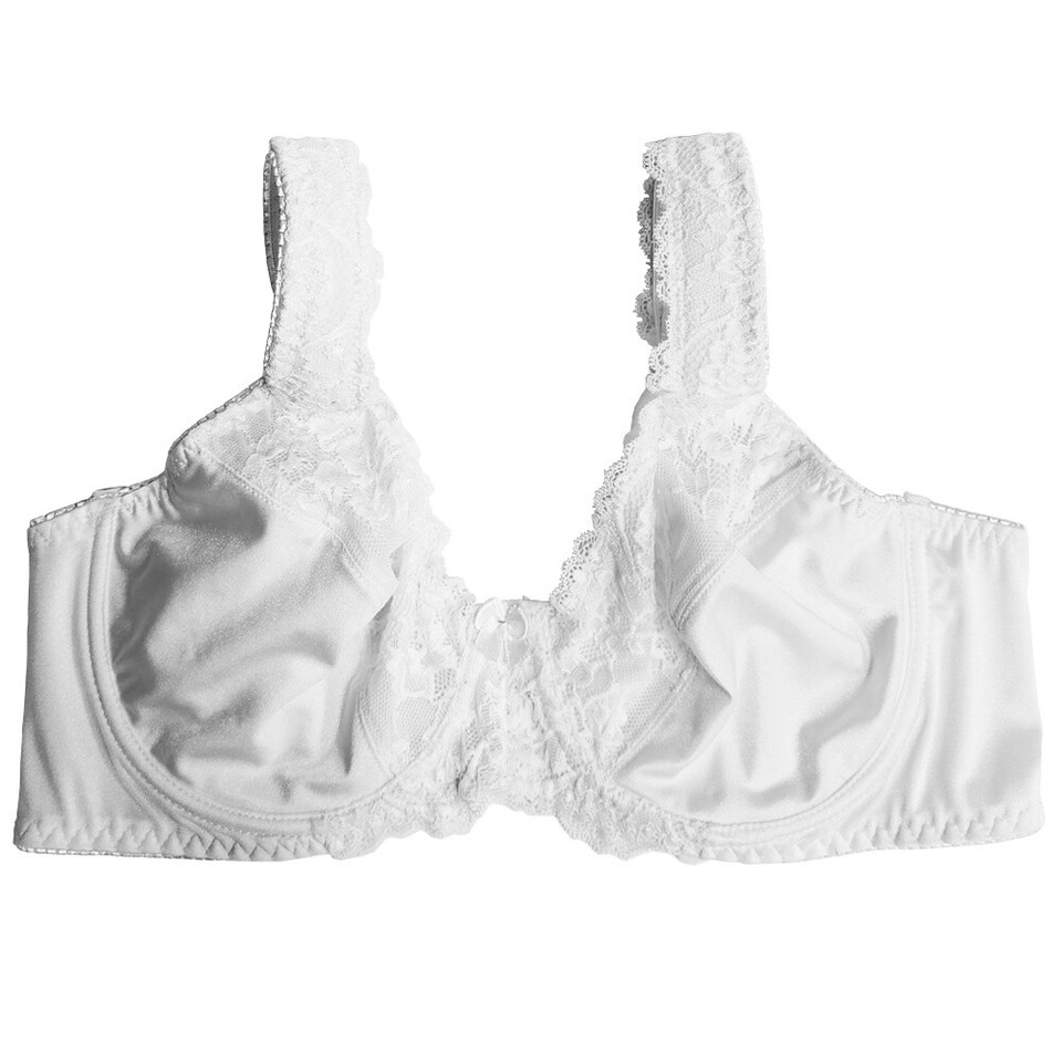 32-52 B-G H I J Plus Size Underwired Full Coverage Bra Wide Straps ...