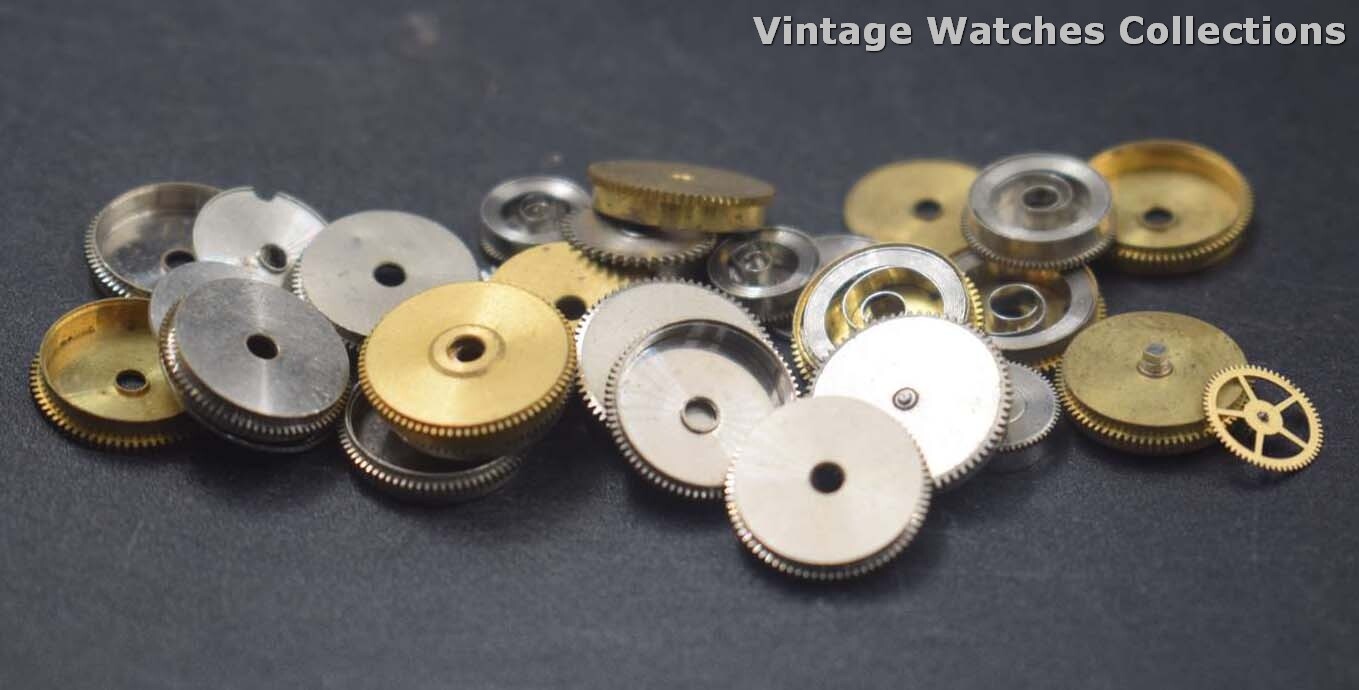 Vintage Mechanical Wrist Watch Barrel Mix Lot For Watch Maker Repair O ...