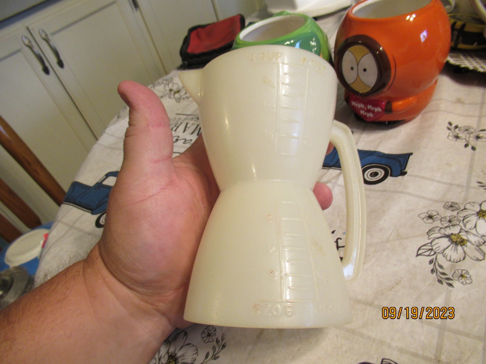 Vintage Tupperware Double Measuring Cup Two-Sided Wet Dry 8oz 1 cup | eBay