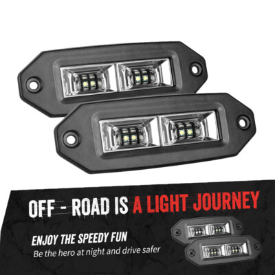 2pcs 40w LED Work Light Bars Driving Fog Light Pods For Car Trailer ...