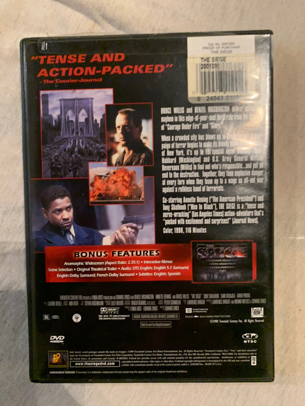 The Siege (DVD, 2003, Checkpoint) 24543010937| eBay