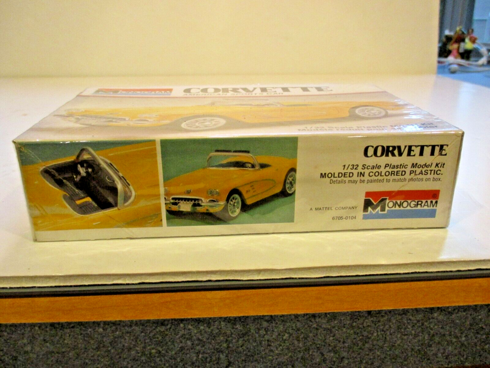 MONOGRAM 1960 CORVETTE VINTAGE MODEL KIT #6705 "FACTORY SEALED" 1/32 NIB | eBay